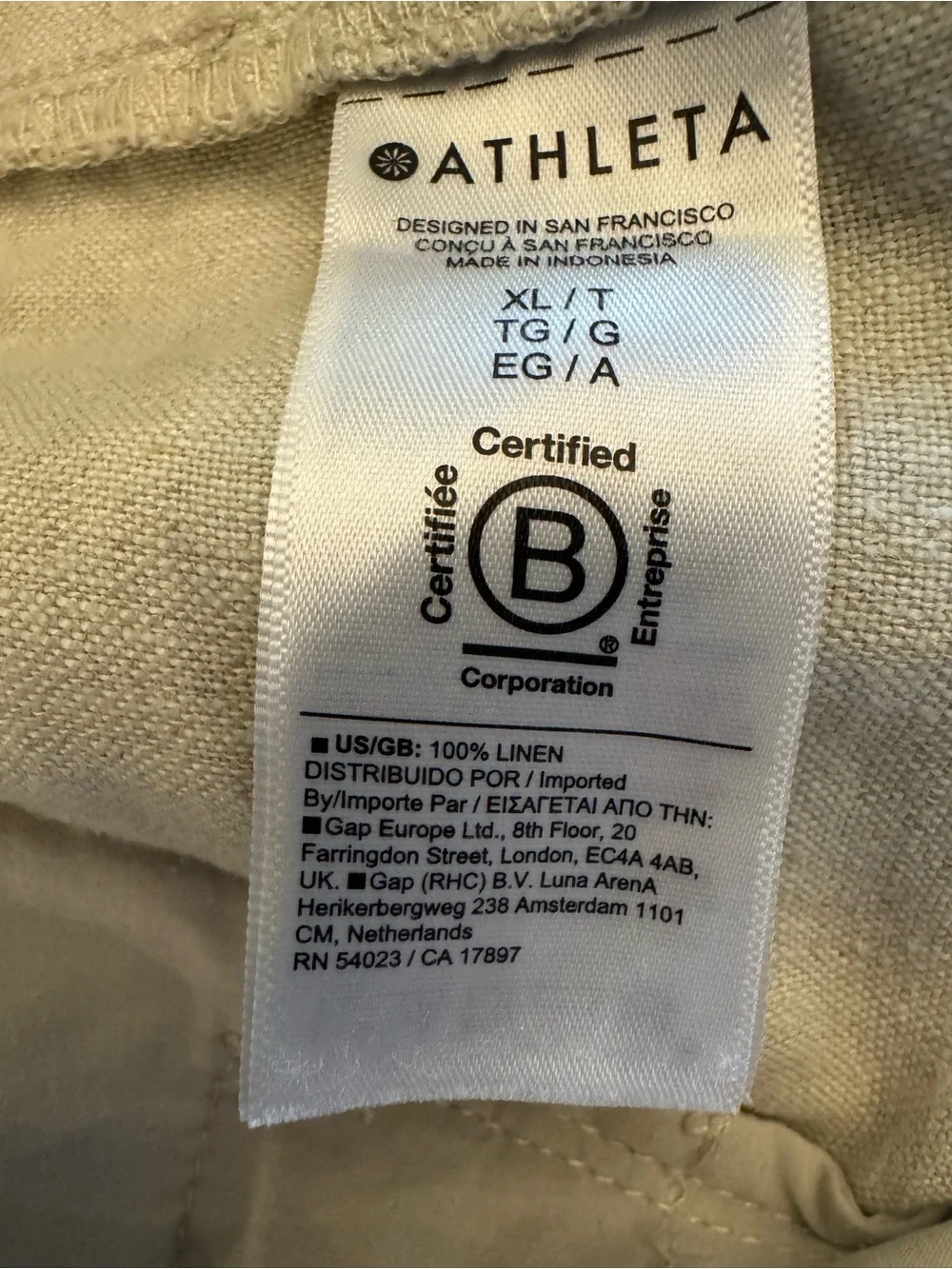 Athleta | Pants & Jumpsuits | Athleta Light Beige Wideleg Drawstring ...